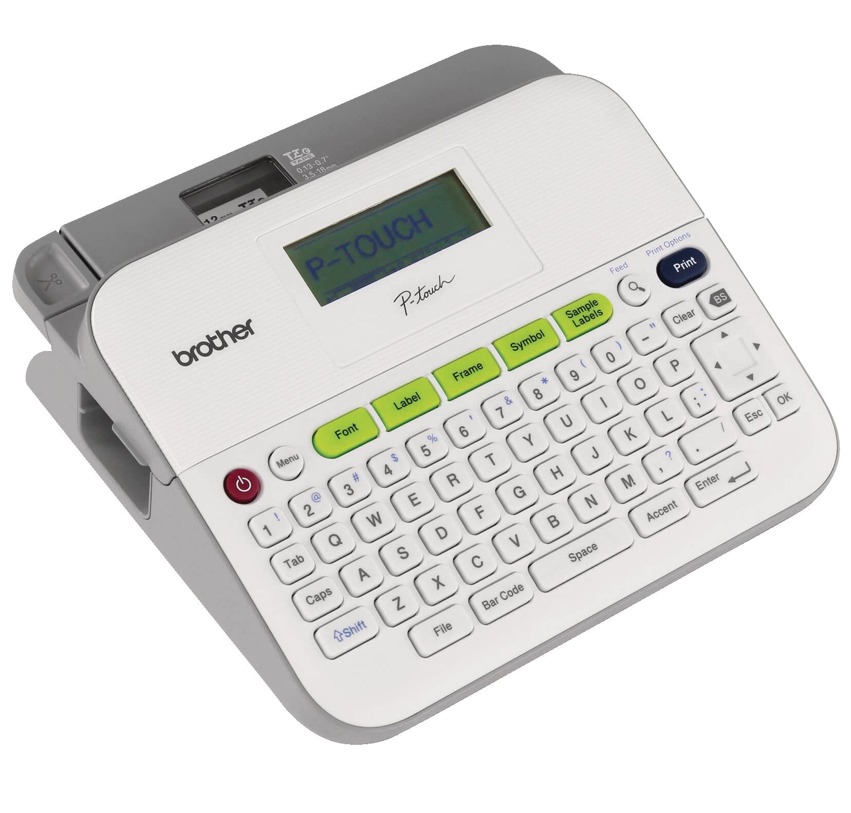 Brother P-Touch Versatile Desktop Label Maker With AC Adapter, White ...