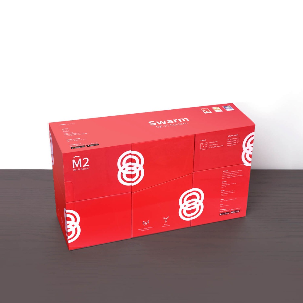 Mercku M2 Swarm Whole Home Mesh Wi-Fi System with 3 M2 Queens, Black | Canadian Tire