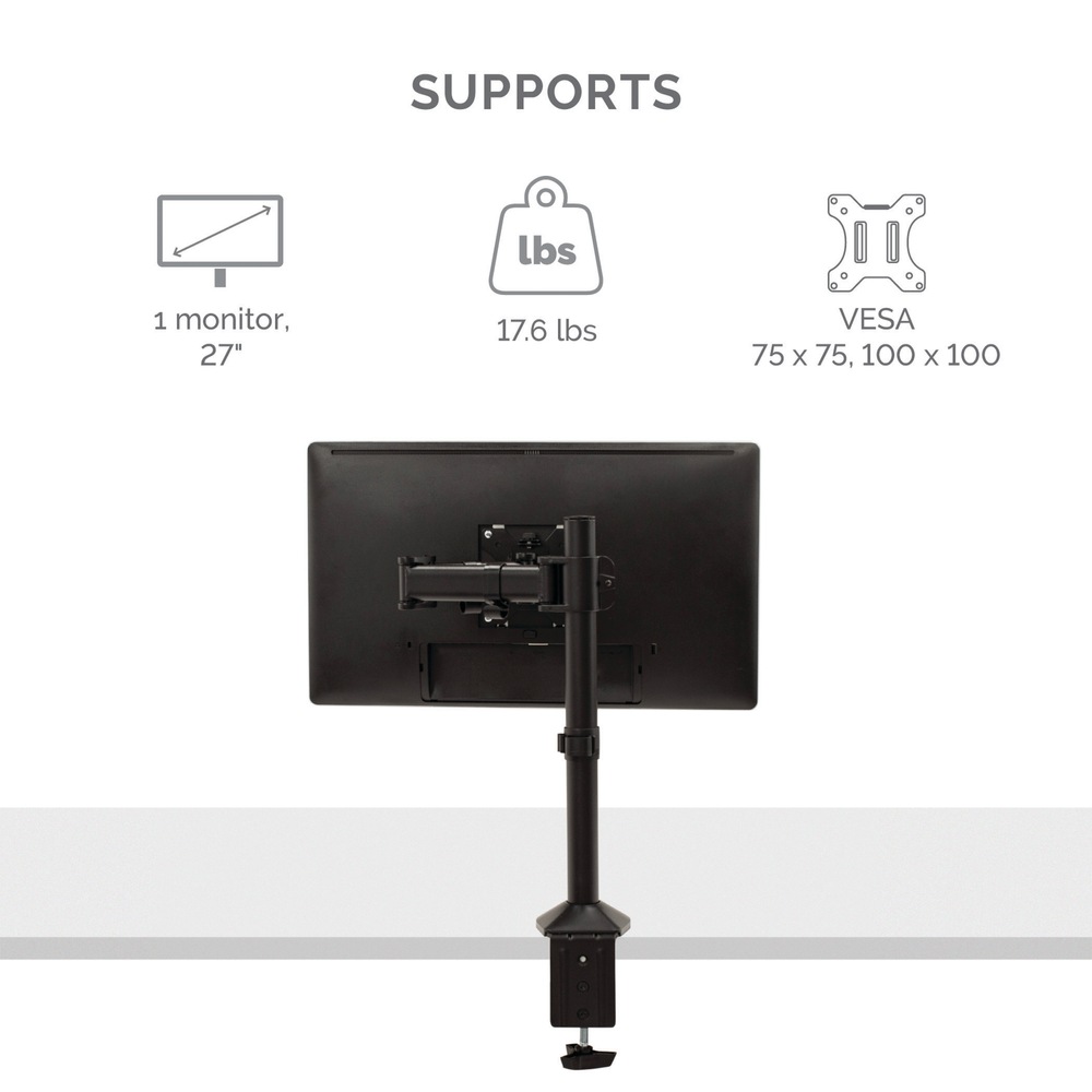 Fellowes Reflex Single Monitor Arm, Black | Canadian Tire
