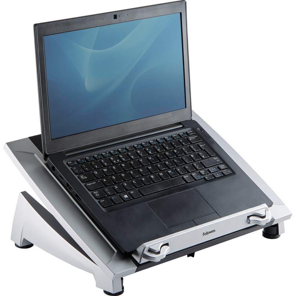 Fellowes Office Suites Laptop Riser Plus with Swivel Feet, Black/Silver ...