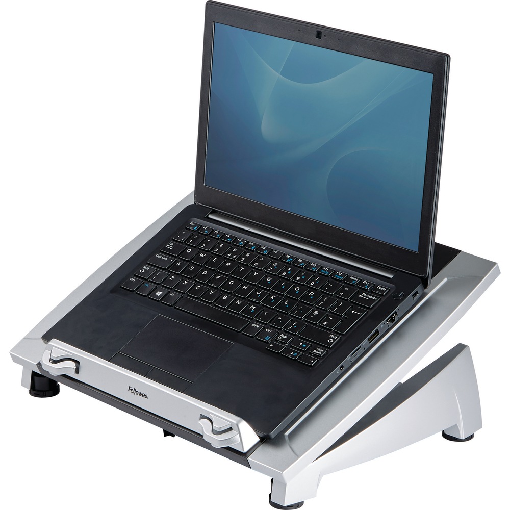 Fellowes Office Suites Laptop Riser Plus with Swivel Feet, Black/Silver ...