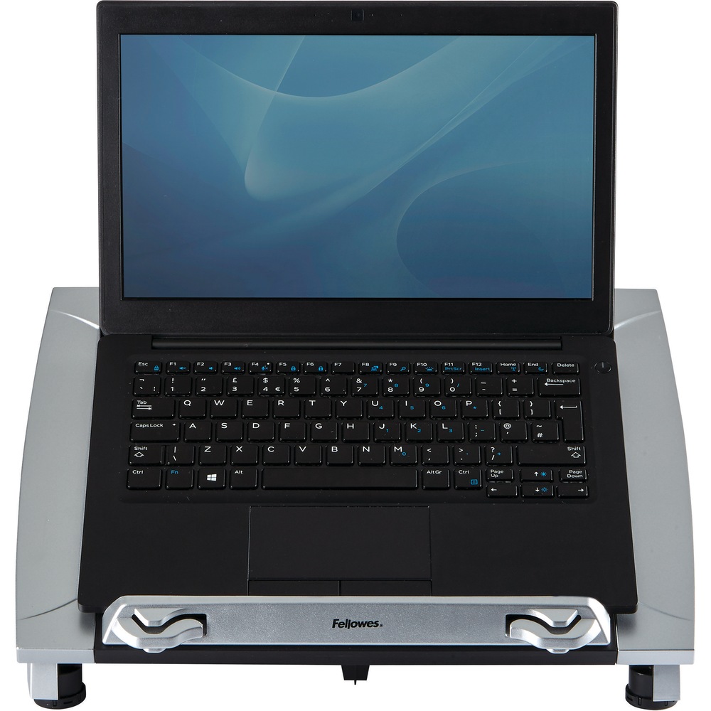 Fellowes Office Suites Laptop Riser Plus with Swivel Feet, Black/Silver ...