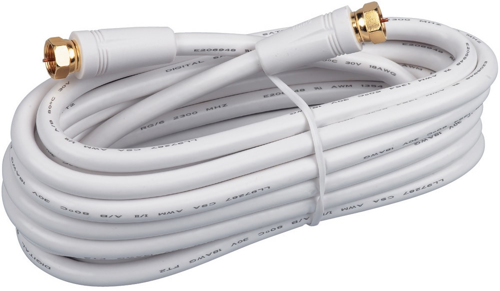 RCA Coaxial Cable, White, Assorted Lengths | Canadian Tire