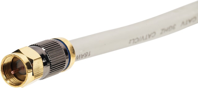 RCA Quad Shield RG6 Coaxial Cable, White, Assorted Lengths | Canadian Tire