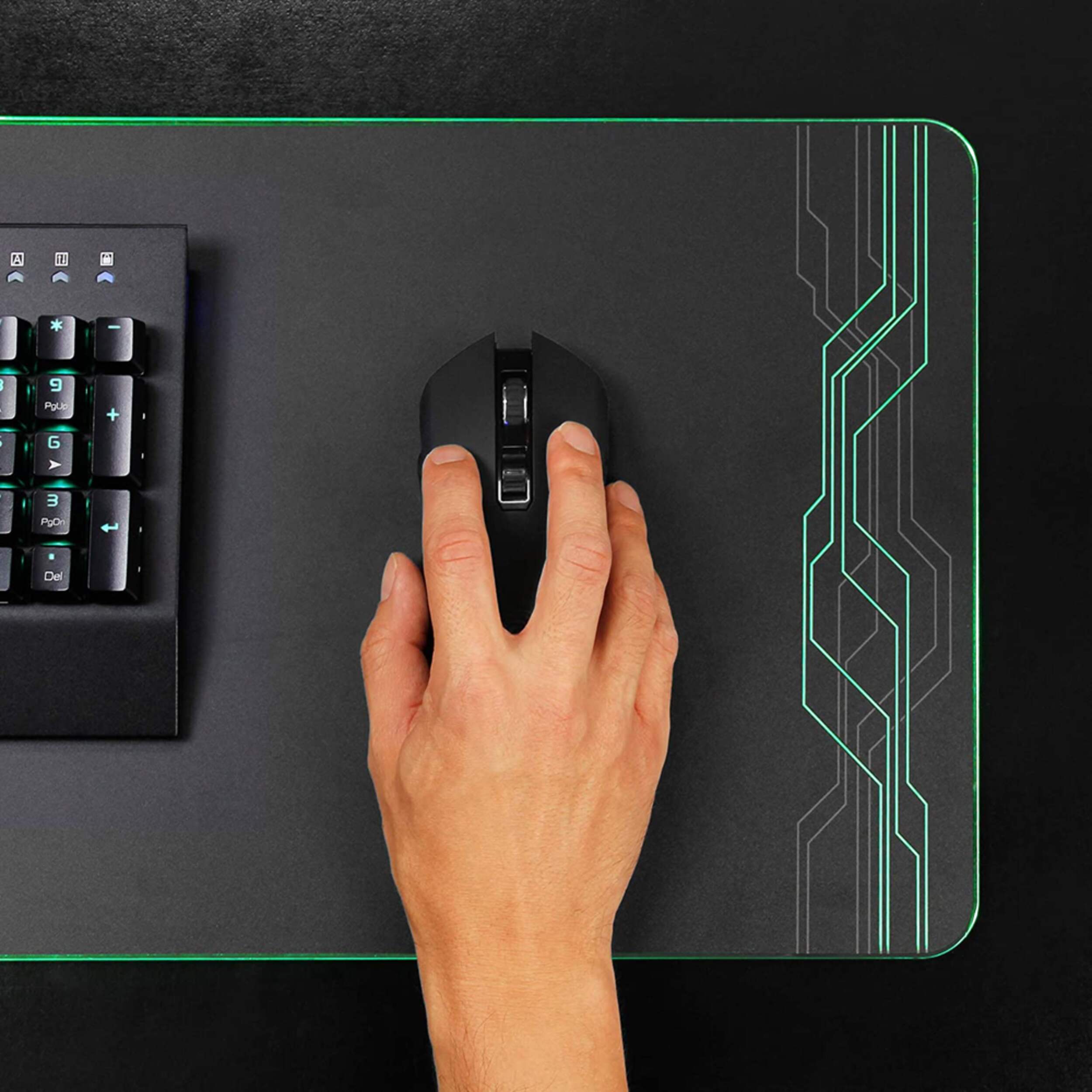 ENHANCE XXL LED Gaming Hard Mouse Pad, Black | Canadian Tire