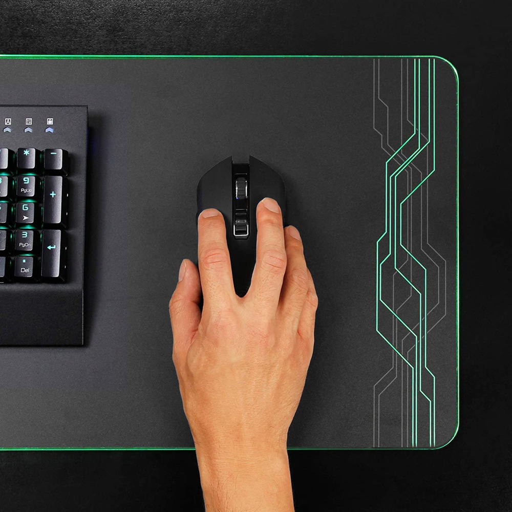 ENHANCE XXL LED Gaming Hard Mouse Pad, Black | Canadian Tire