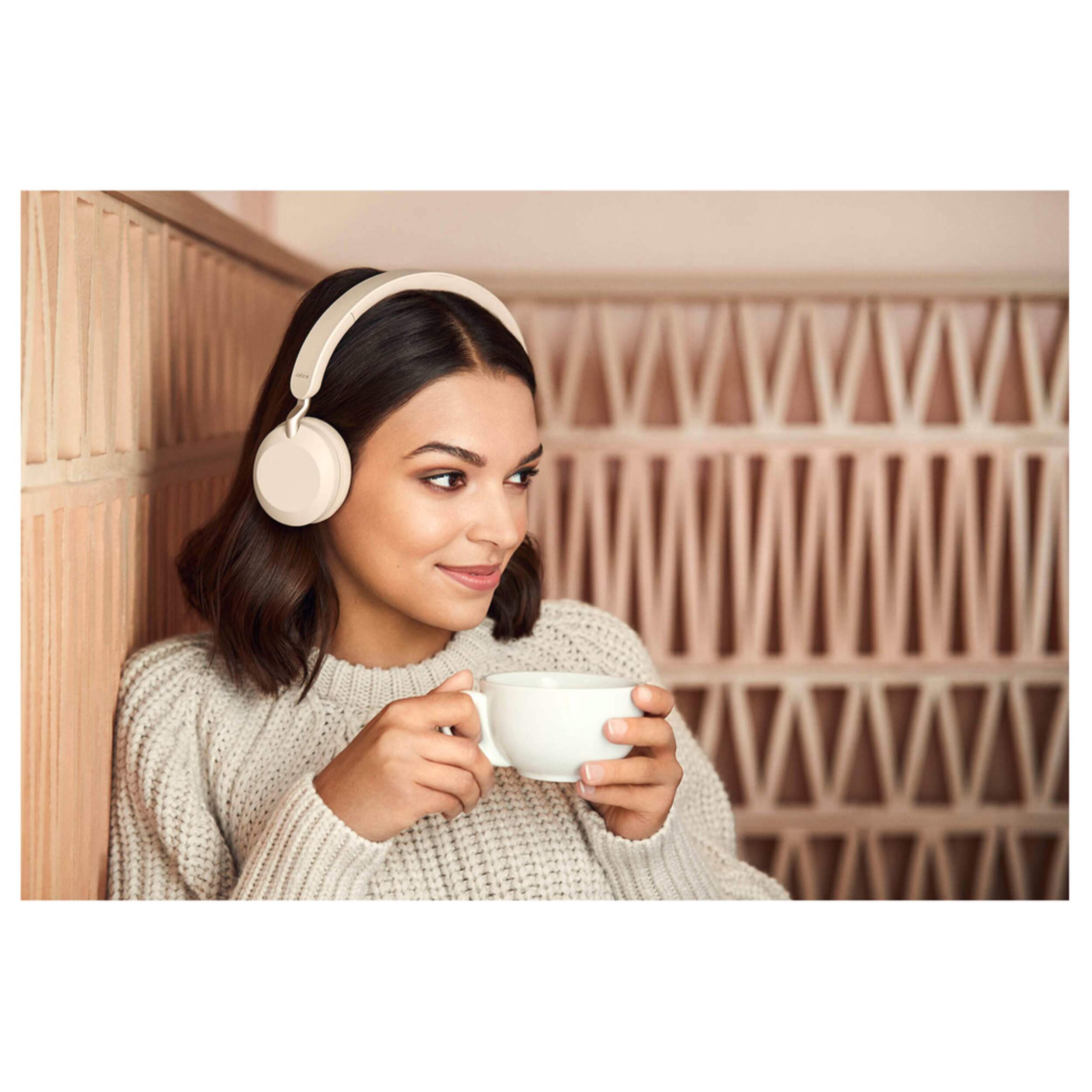 Jabra Elite 45h On Ear Noise Cancelling Wireless Bluetooth Headphones, Gold Beige | Canadian Tire