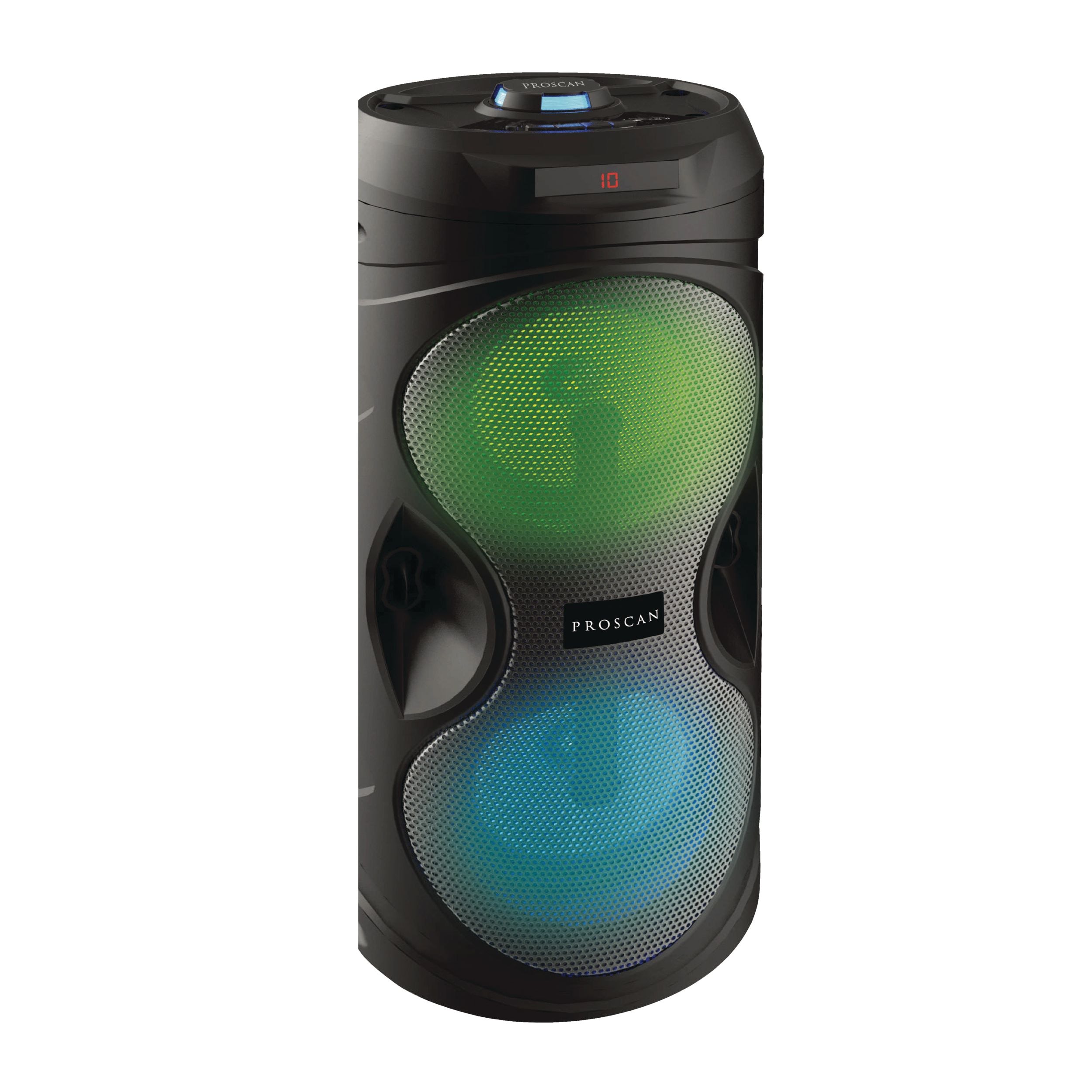 Proscan Portable Wireless Bluetooth Party Speaker w AUX IN LED Light Canadian Tire