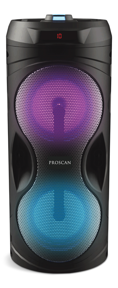 Haut-parleur de fête portatif sans fil Bluetooth Proscan avec entrée ...