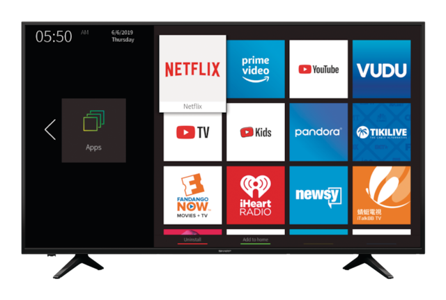 Sharp 4K Smart LED TV, 65-in | Canadian Tire