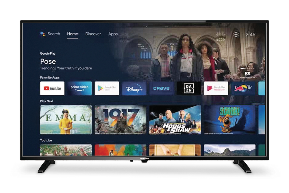 Skyworth 40-in 40E10 LED Android 11 Smart TV w/ Wi-Fi, Google Assistant ...