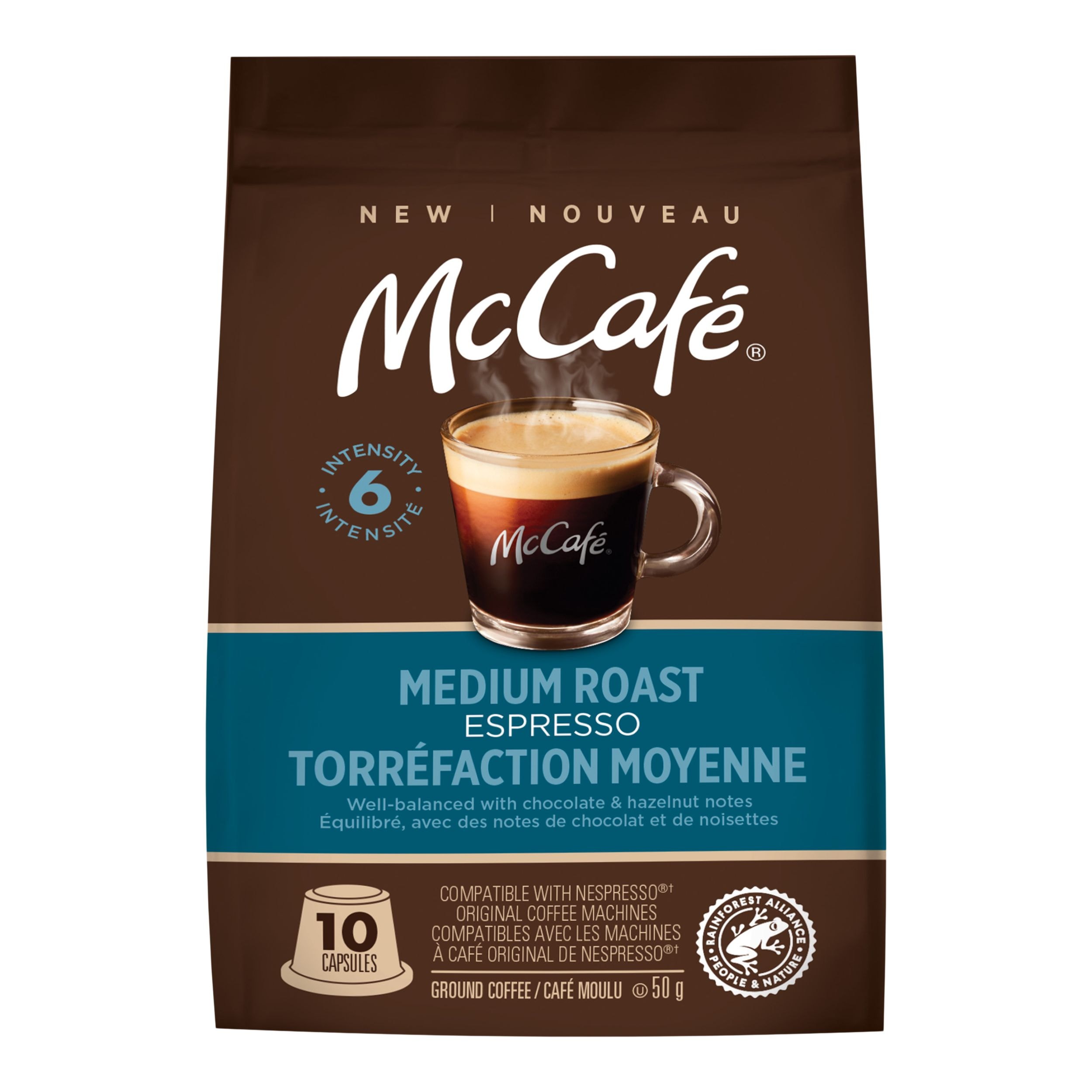 McCafé Medium Roast, Nespresso Compatible Capsules, 10-pk | Canadian Tire