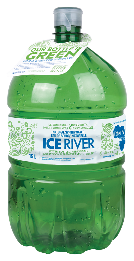 Ice River Green Bottle Natural Spring Water, 15-L | Canadian Tire
