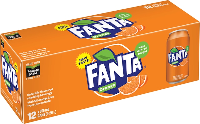 Fanta Orange Soda, 12 x 355-ml | Canadian Tire