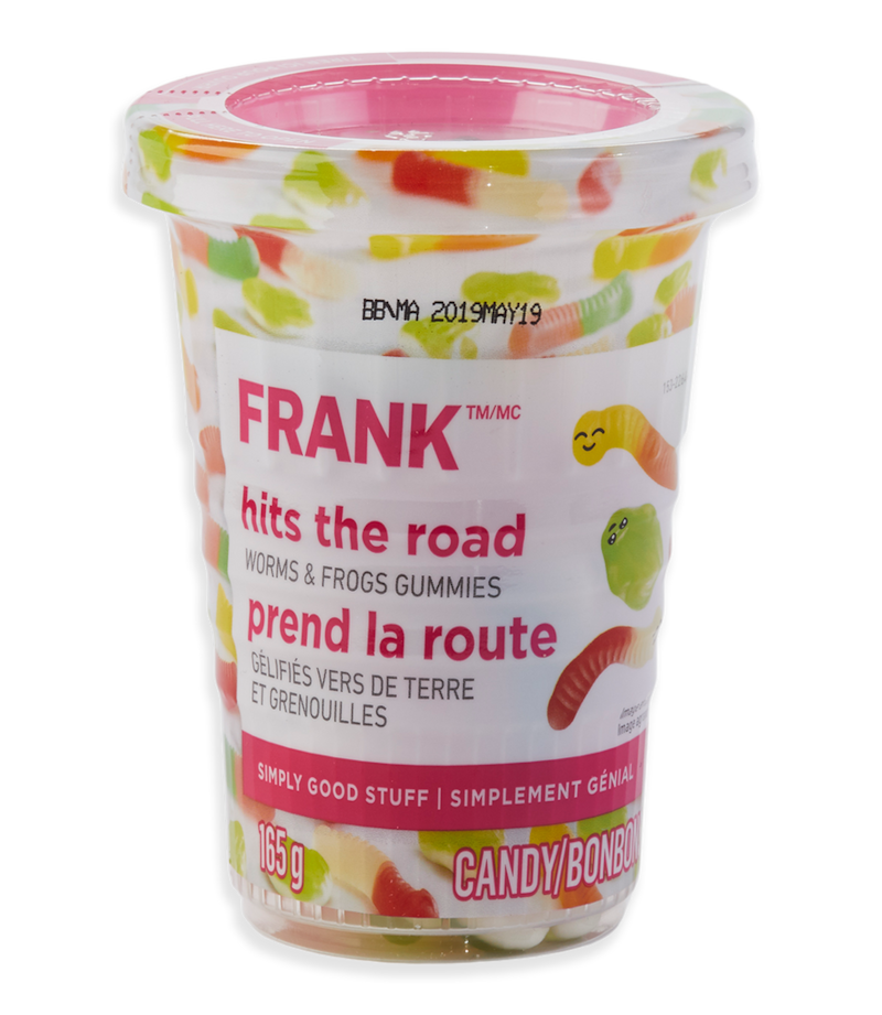 FRANK Gummy Worms and Frogs Candy Cup, 165-g | Canadian Tire