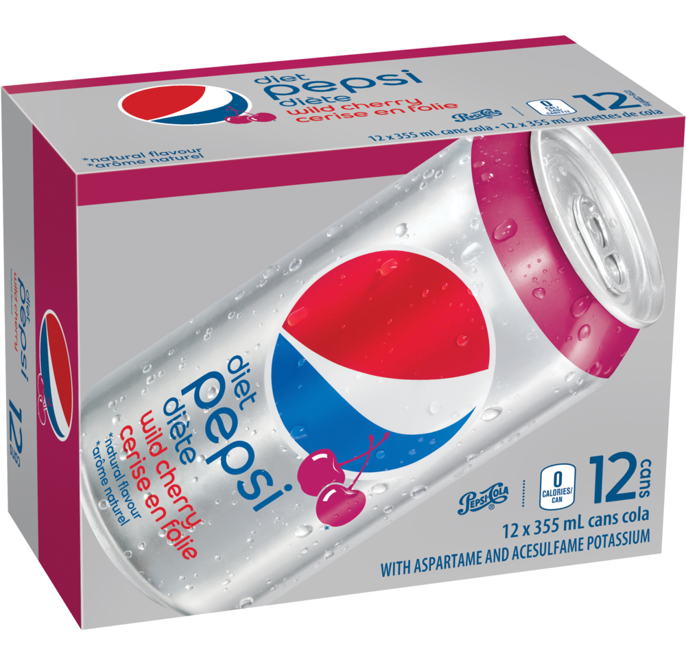 Pepsi diète, cerise en folie, 12 x 355 mL | Canadian Tire