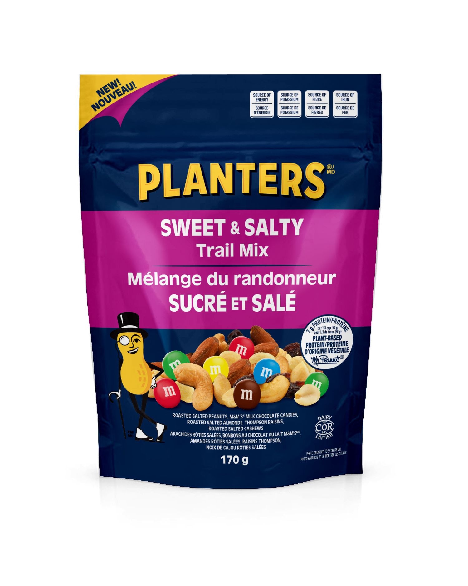 Planters Sweet and Salty Trail Mix with Nuts, Raisins & Chocolate, 170-g | Canadian Tire