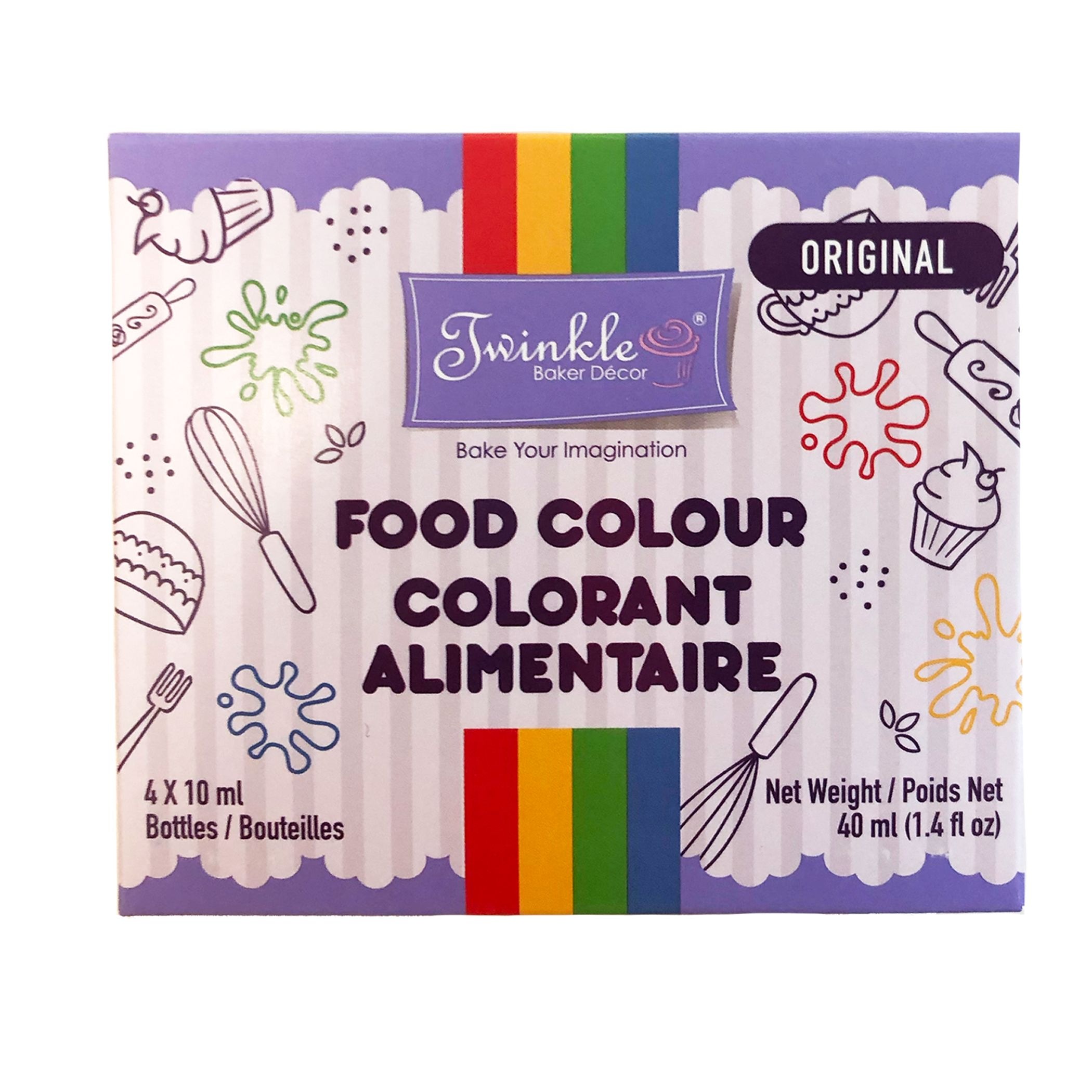 Food Colour Pack, Original, 40-ml | Party City