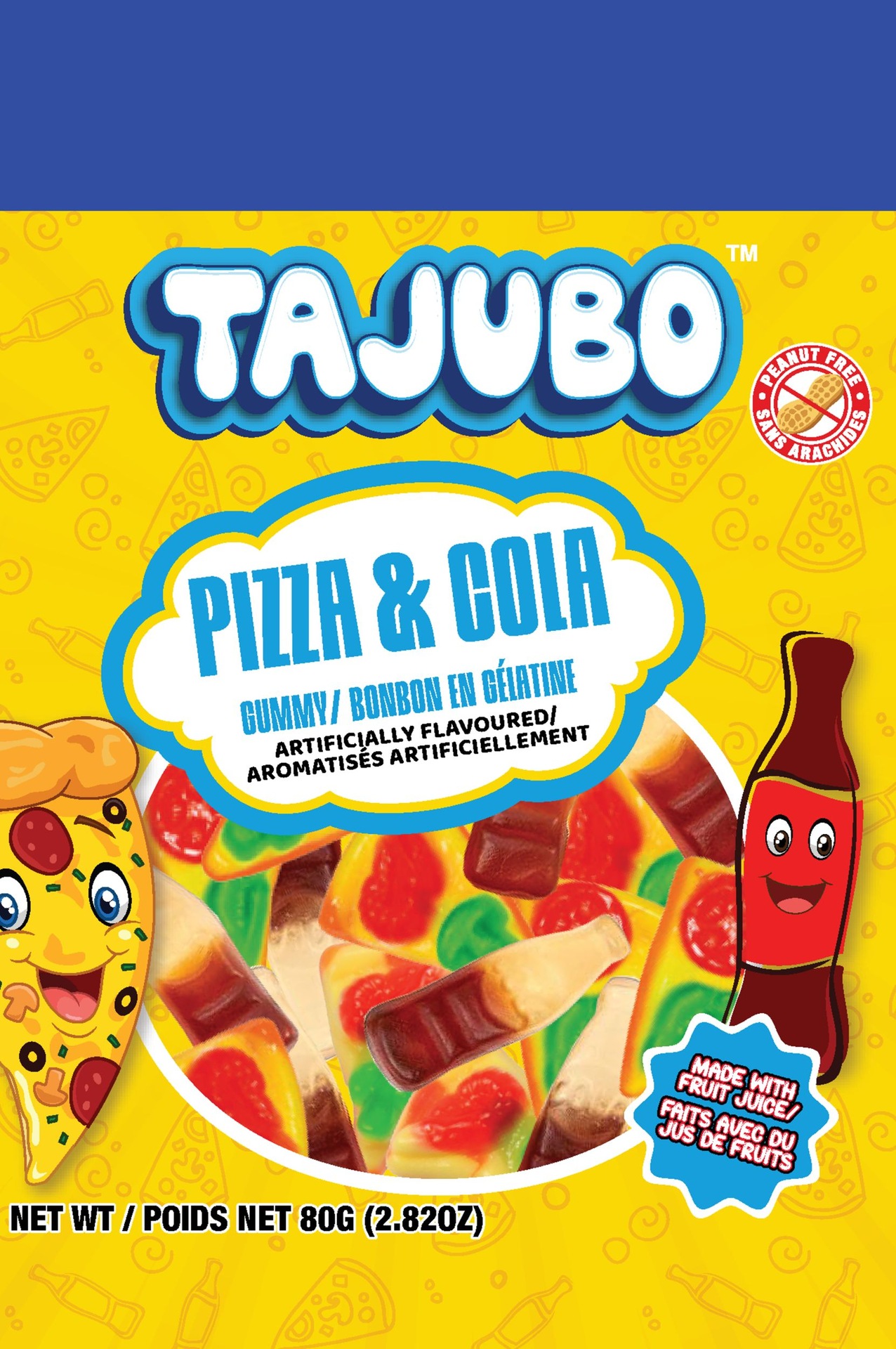 Tajubo Gummy Pizza & Coke Gummy, Assorted Flavours, Multi-Coloured, 80 ...