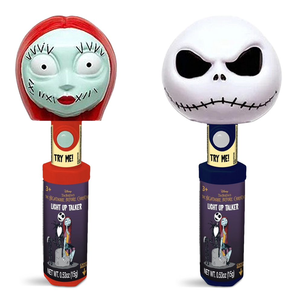 Disney The Nightmare Before Christmas Jack Skellington & Sally Light-Up Talker with Music ...
