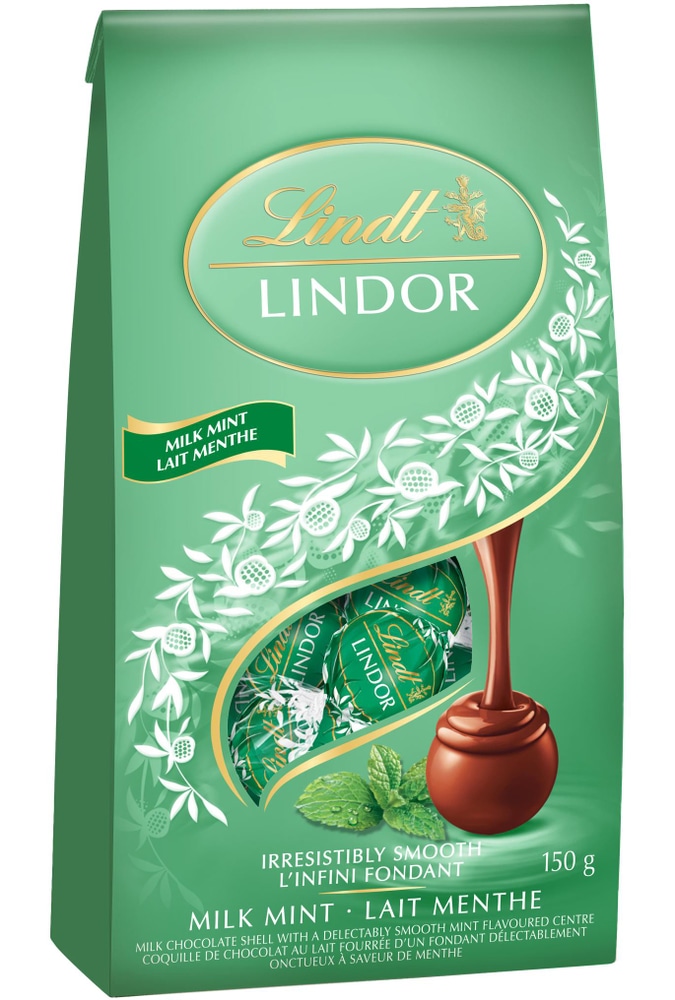 Lindt Lindor Mint Milk Chocolate, 150-g | Canadian Tire