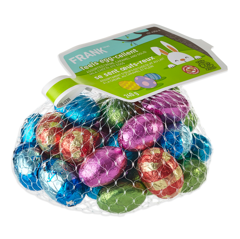 FRANK Assorted Filled Milk Chocolate Eggs, 240-g | Canadian Tire
