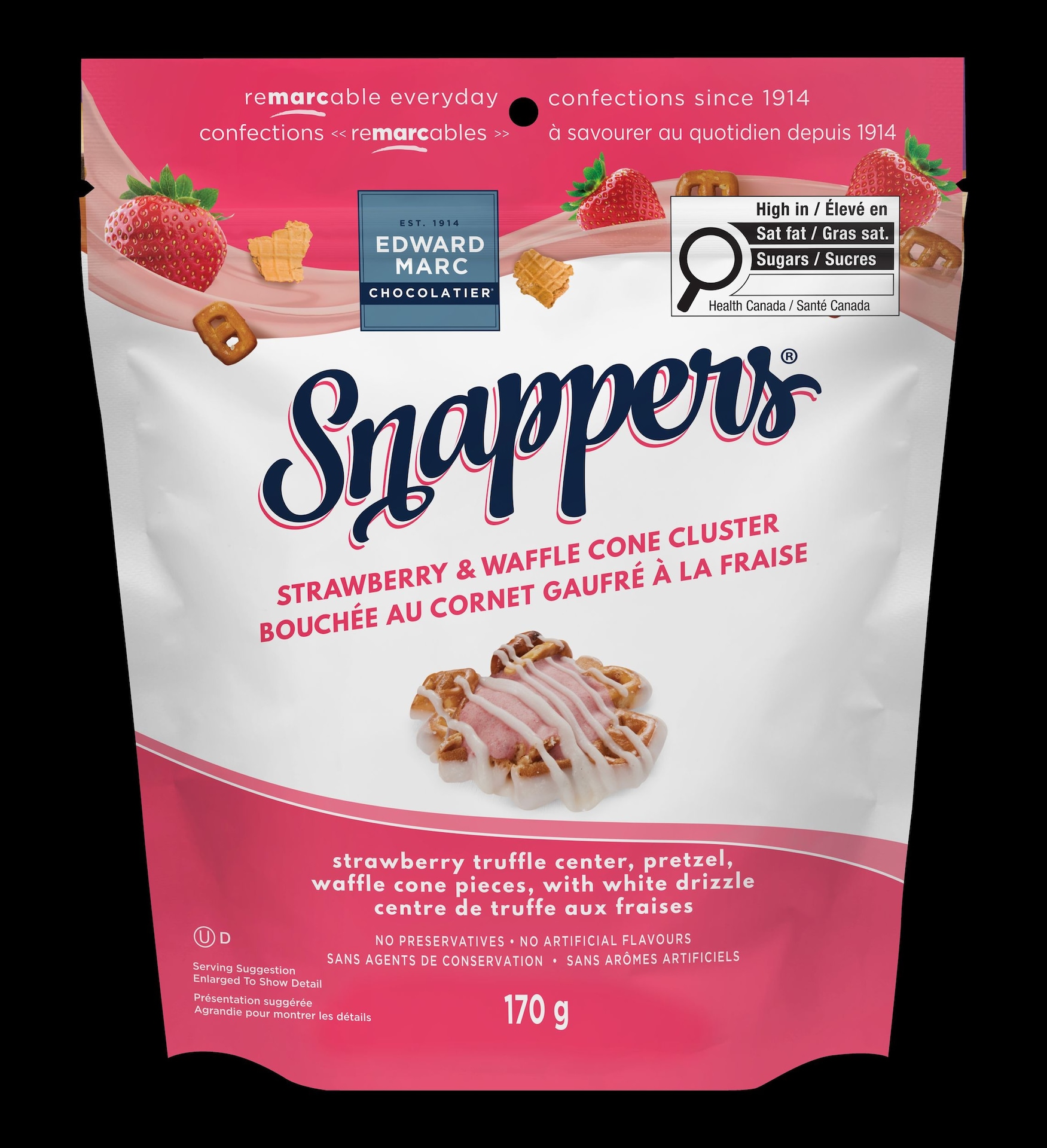 Snappers Strawberry & Waffle Cone Cluster, 170-g | Canadian Tire