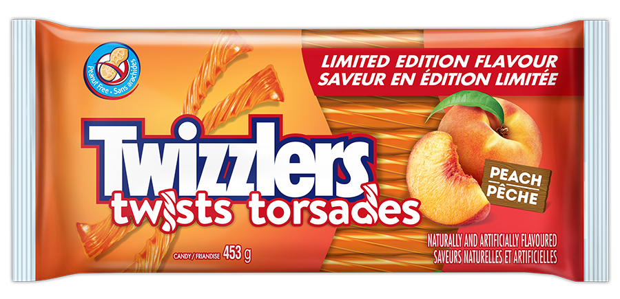 Twizzlers Twist, Peach Flavoured Rope Candy, 453-g | Party City