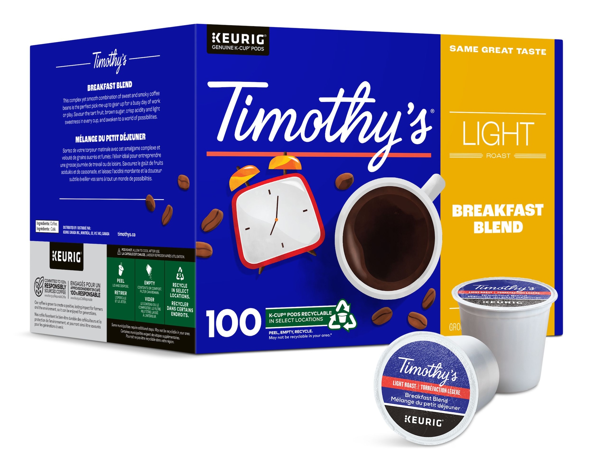 Timothys K-Cup Coffee Pods, 100-Count | Canadian Tire