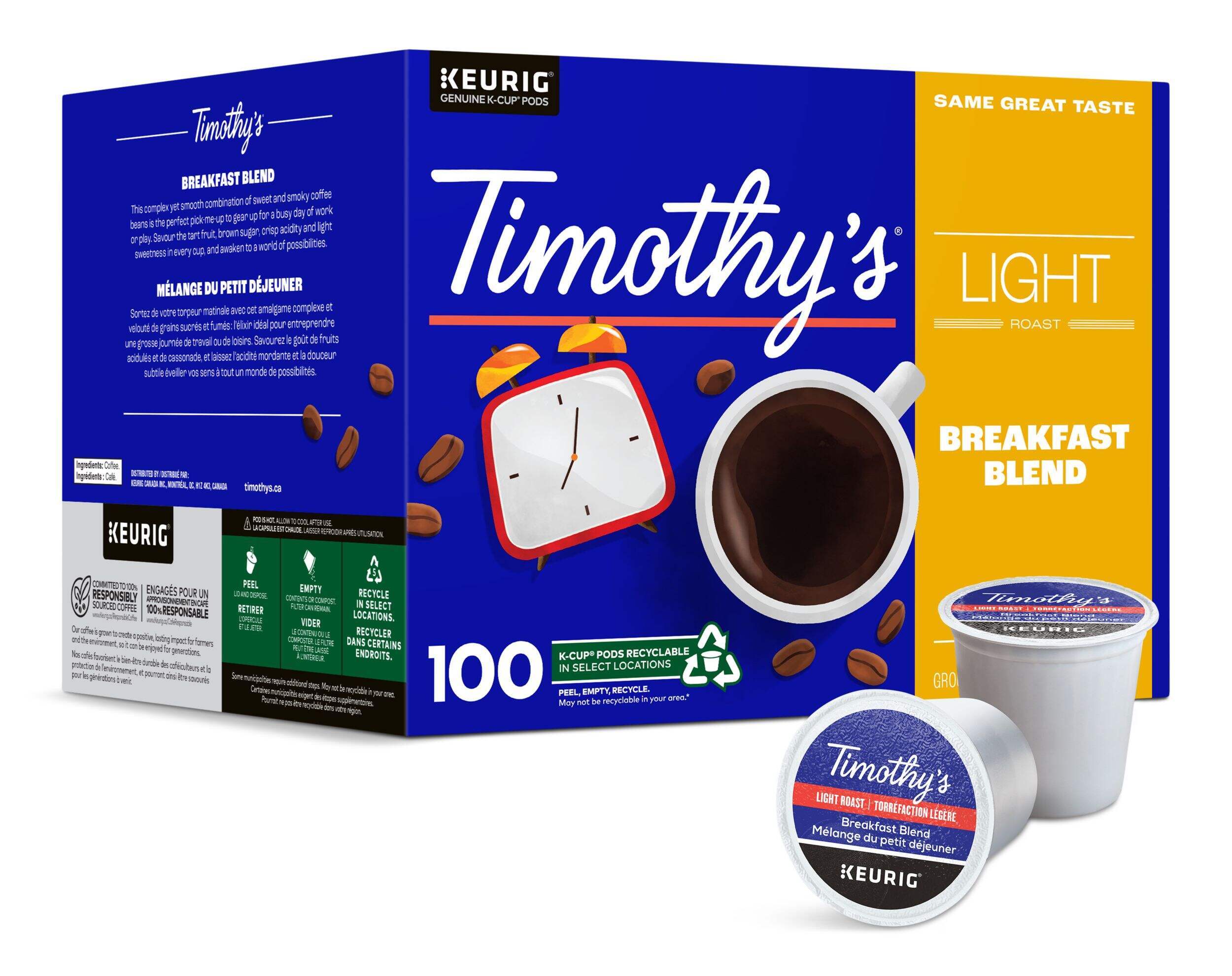 Timothys K-Cup Coffee Pods, 100-Count | Canadian Tire