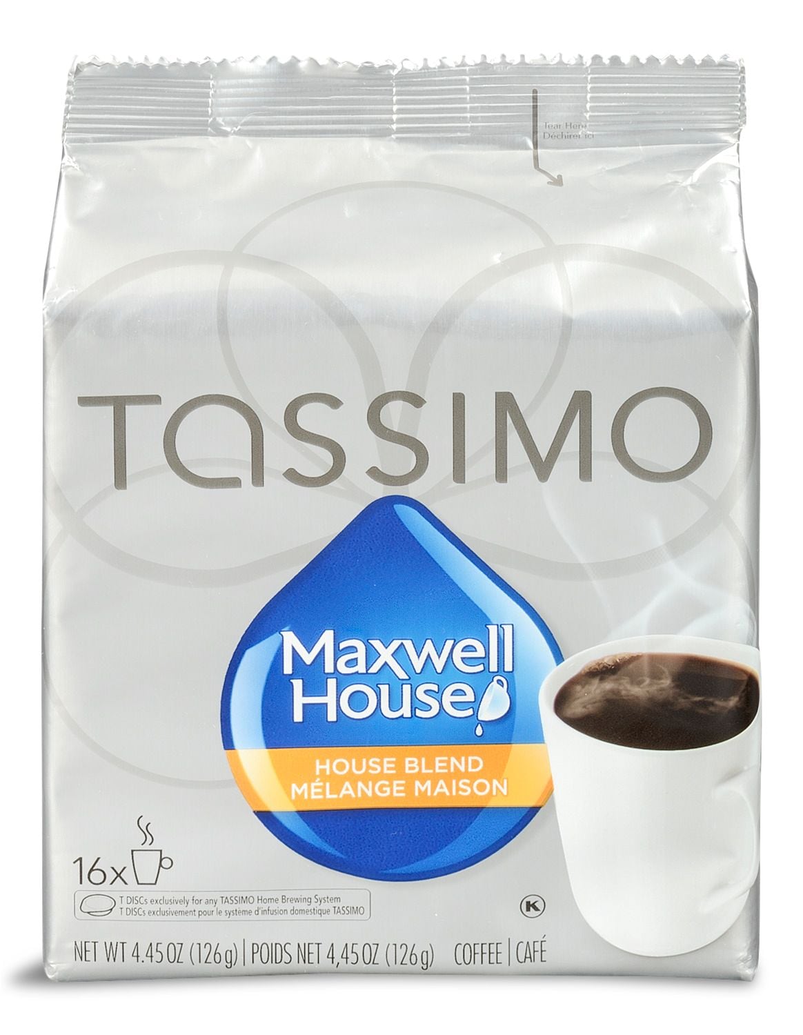 Tassimo Maxwell House Blend Single-Serve Coffee T-Discs, 165-g, 16-pk ...