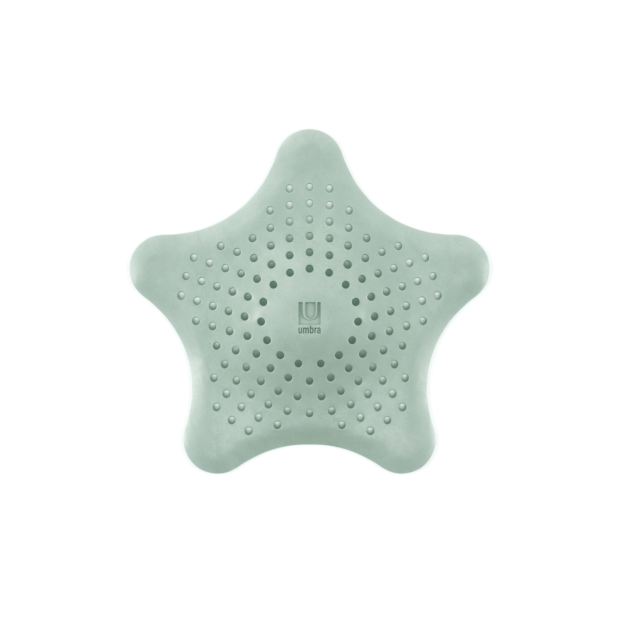 Umbra Starfish Hair Catcher Silicone Shower/Bath Tub Drain Cover, Sea ...