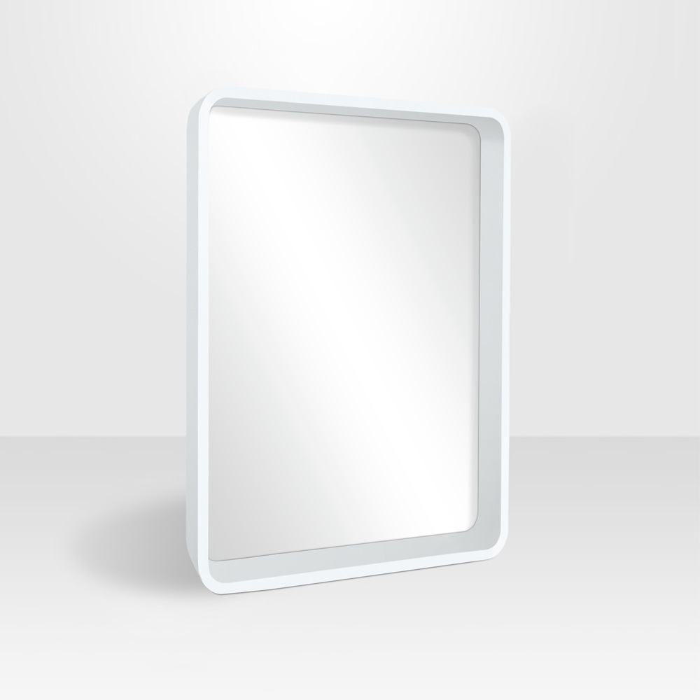 Homeworks Chelsea Rounded Corners Mirror, White, 31-in | Canadian Tire