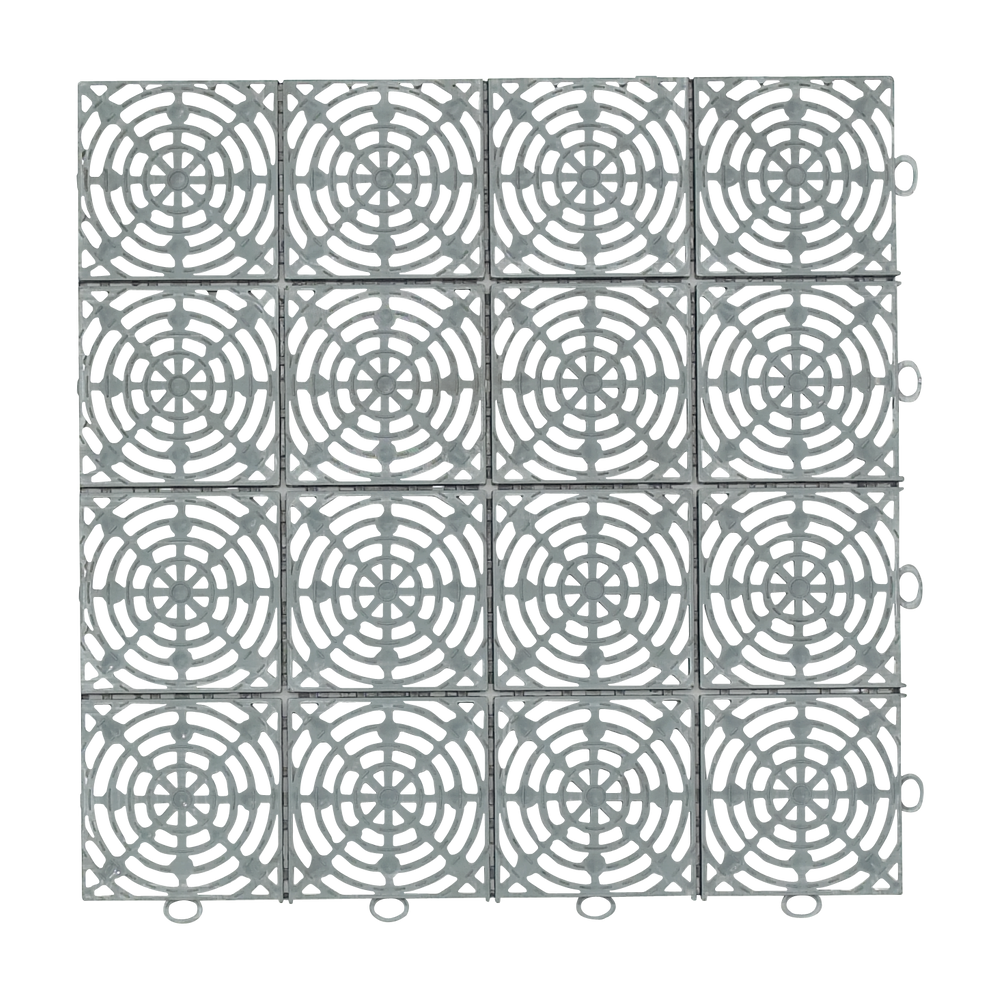 Multy Home Indoor/Outdoor 100% Recycled Rubber Multy Tile, 10-pk, Black ...