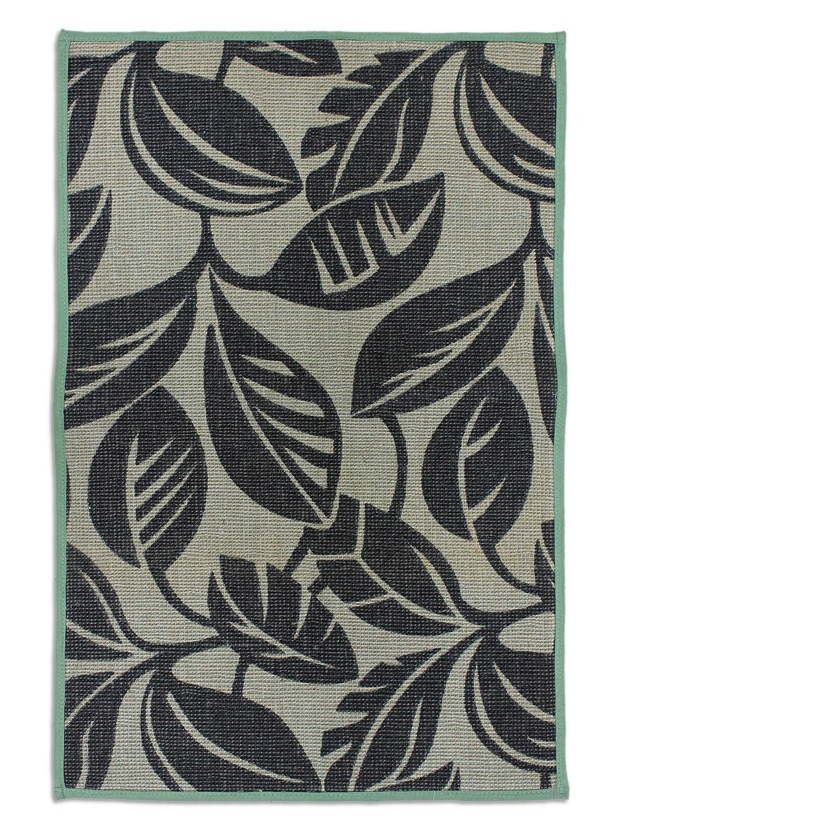 Green/Brown Leaves Printed Jute Rug, 20 x 30-in | Canadian Tire