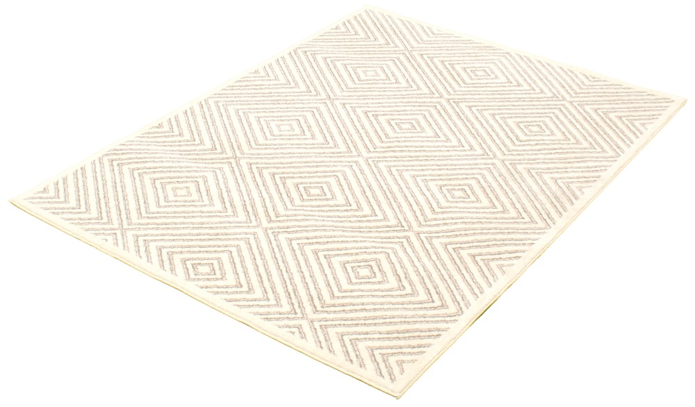 ECARPET Callie Indoor Geometric Area Rug, Ivory, Assorted Sizes ...