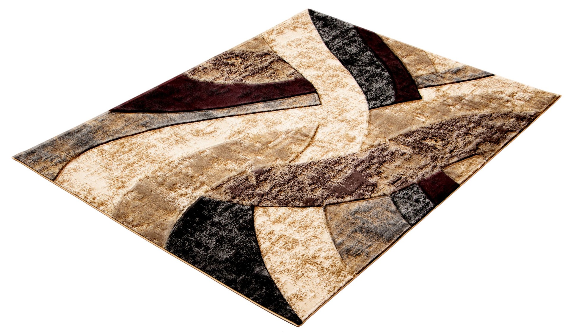 Haley Rectangular Polypropylene Indoor Area Rug, Taupe, 6.7-ft x 9.6-ft ...