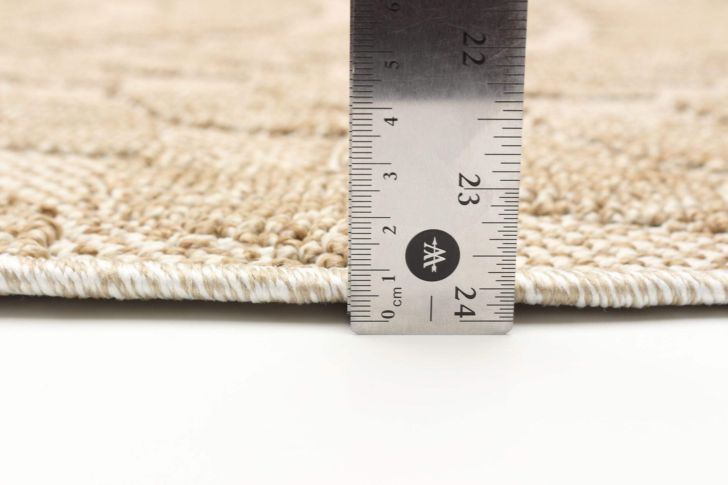 Manon Oval Texturized Polypropylene Indoor Area Rug, Taupe, 8-ft x 10 ...