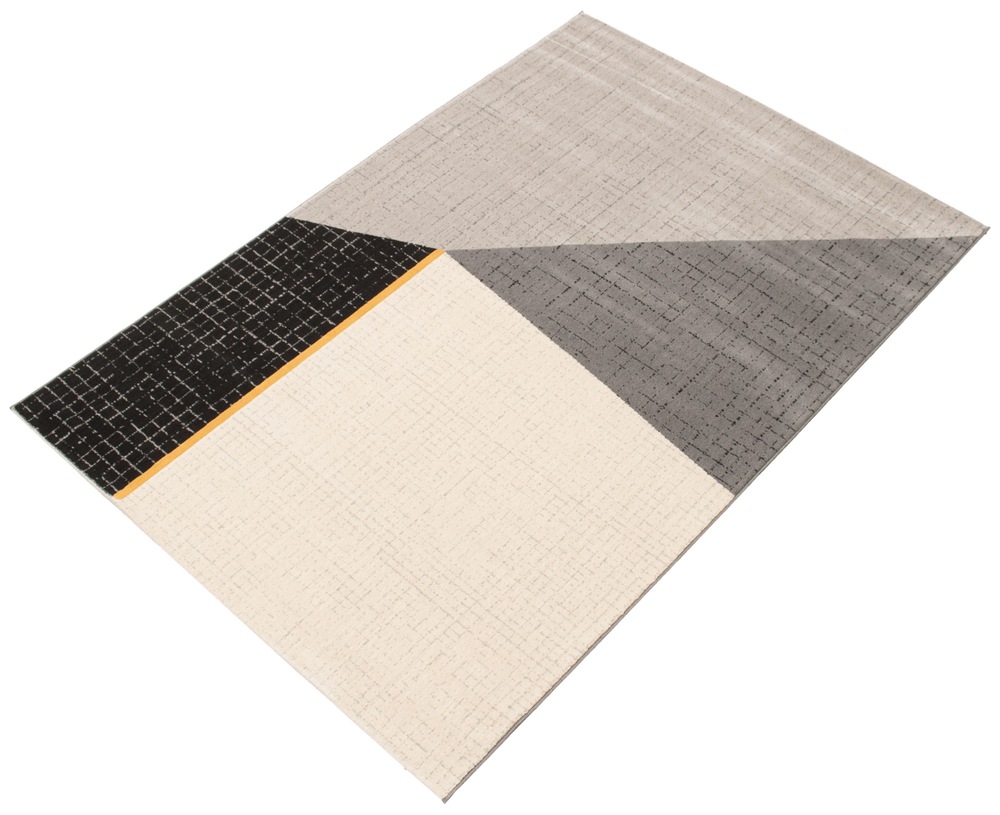 ECARPET Visby Indoor Geometric Area Rug, Black, Assorted Sizes ...