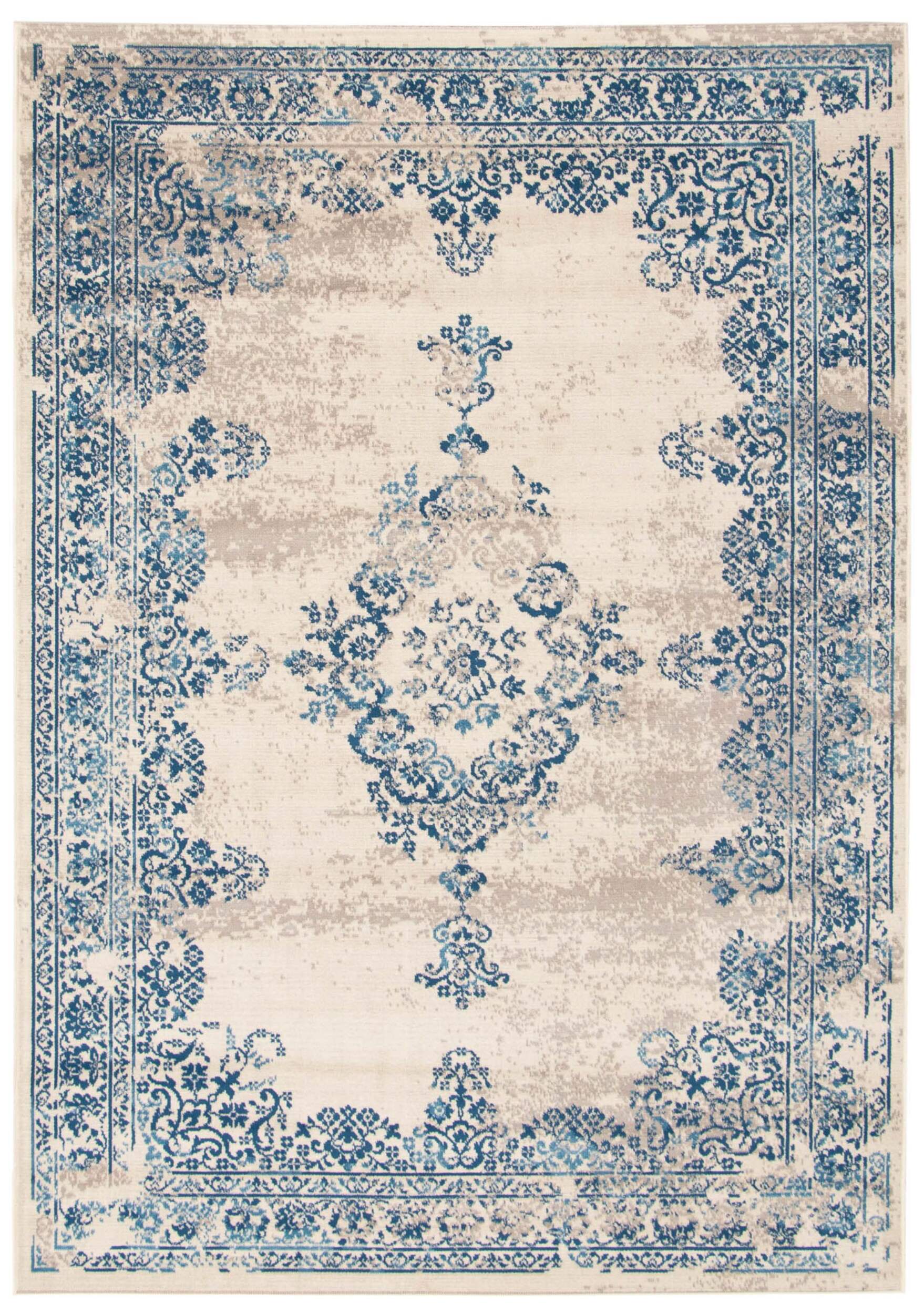 ECARPET Dahlia Indoor Area Rug, Blue, Assorted Sizes | Canadian Tire