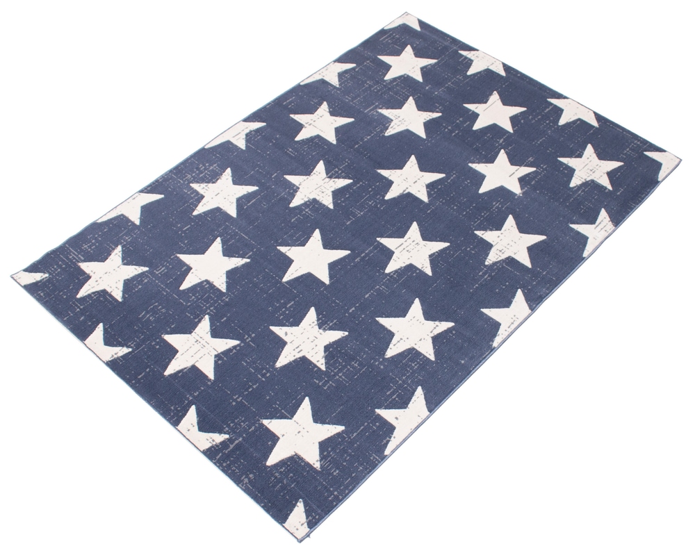 ECARPET Angel Indoor Star Area Rug, Navy, Assorted Sizes | Canadian Tire
