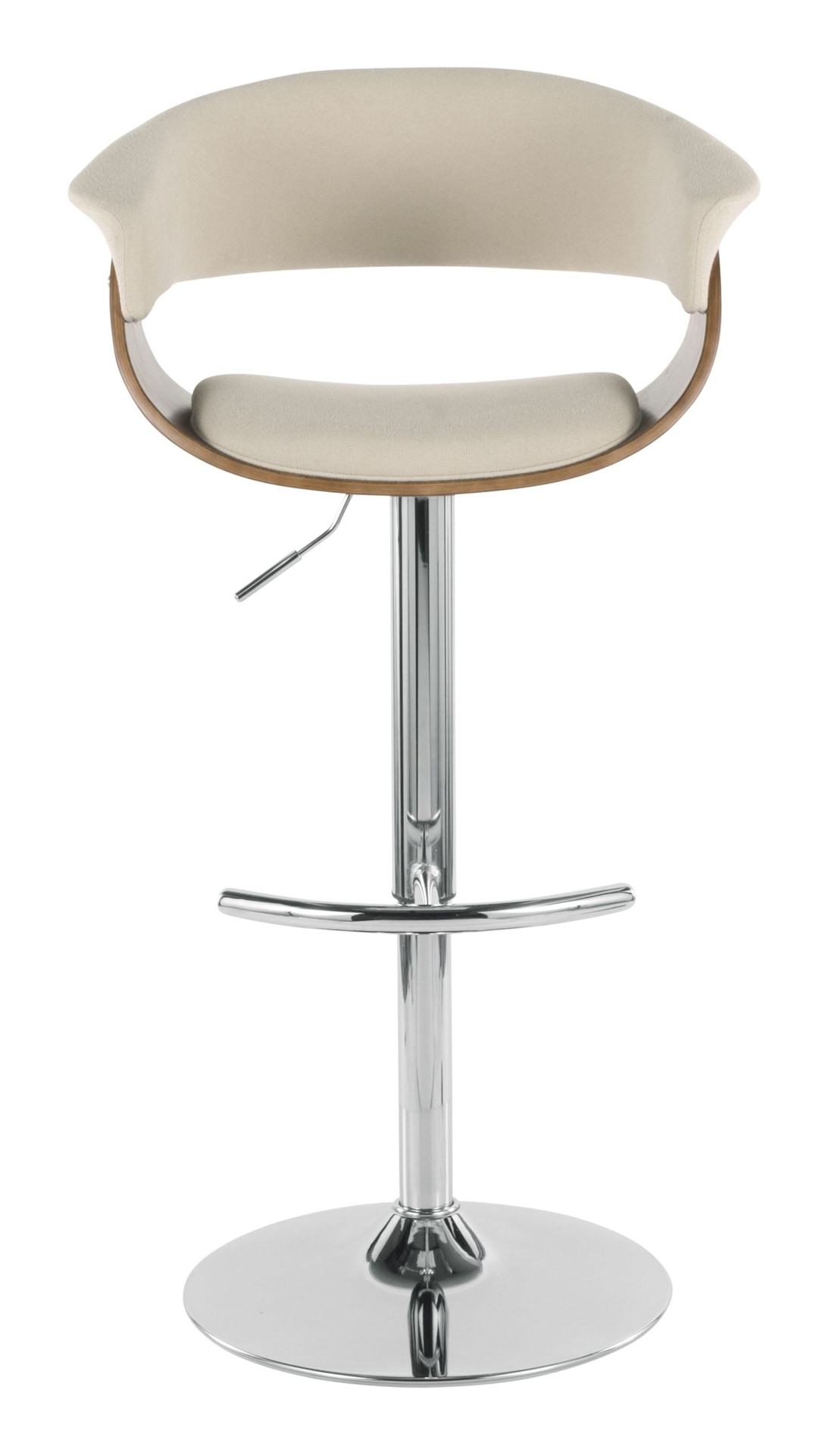 LumiSource Vintage Mod Upholstered Swivel Counter/Bar Stool Adjustable ...