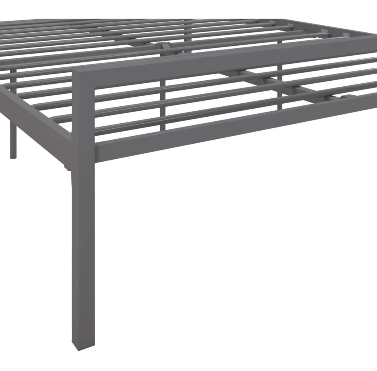 Dorel TeenB Metal Frame Low Profile Full Double Platform Bed With Headboard Silver Canadian Tire