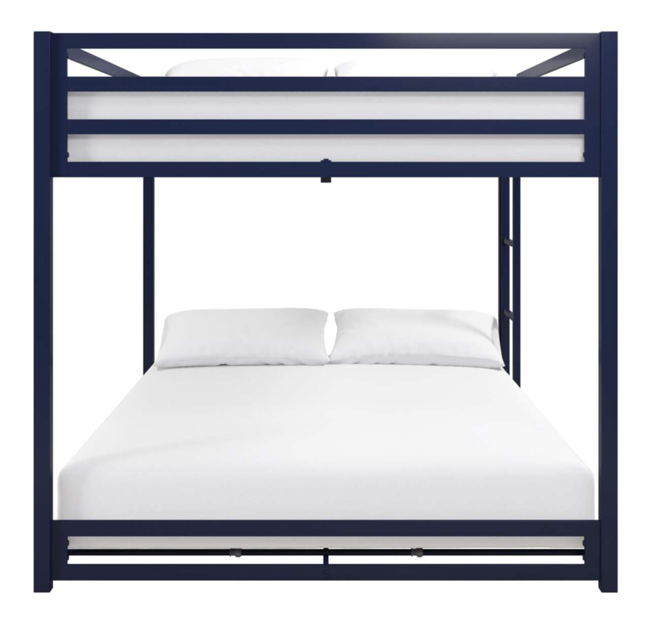 Dorel Kool Metal Full Over Full Double Bunk Bed With Ladder Safety Guardrail Blue Canadian Tire