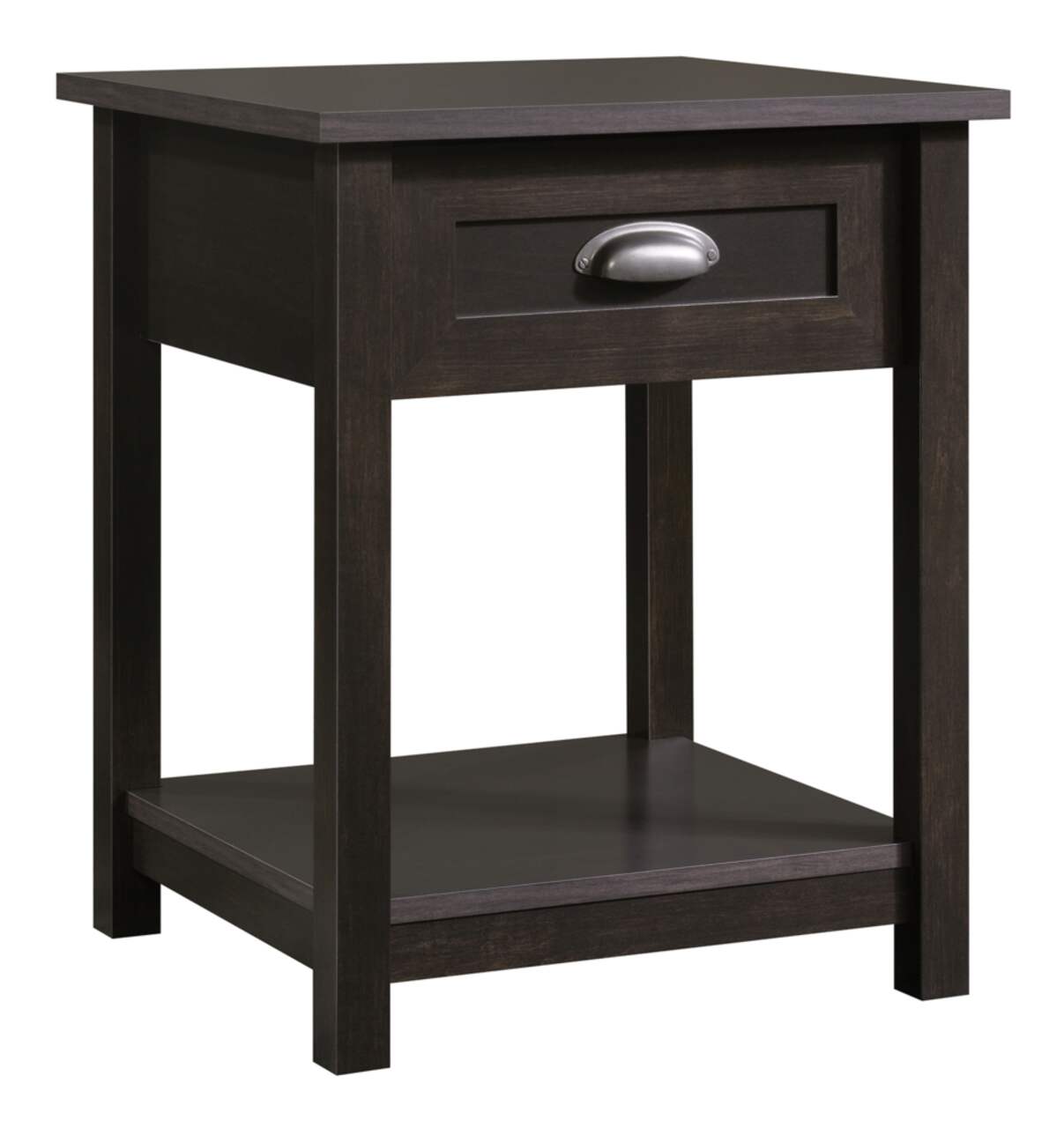 Sauder County Line 1 Drawer Bedroom Nightstand Bedstand With Open Shelf Estate Black Finish Canadian Tire