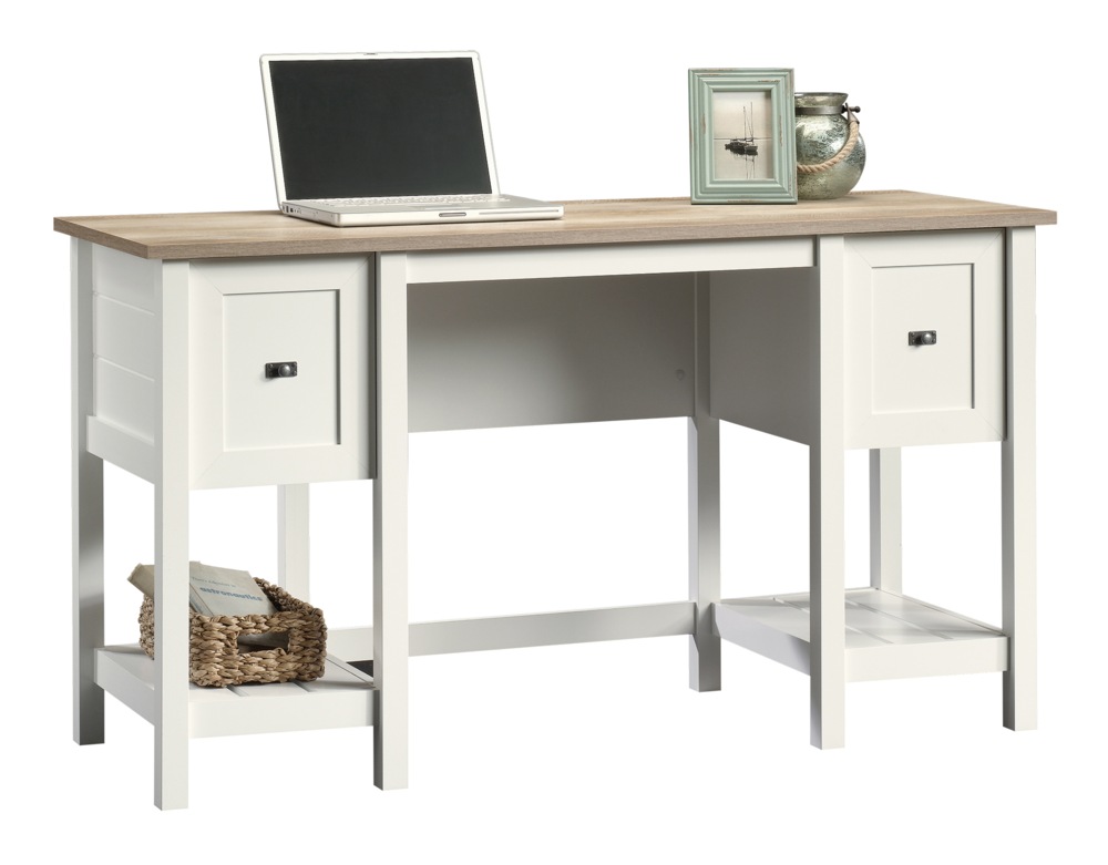 Sauder Cottage Road 2-Drawer Home Office Computer Desk With File ...