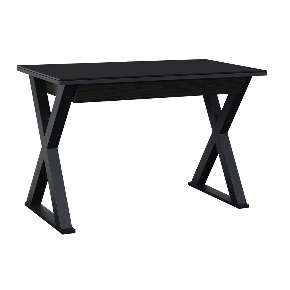 Walker Edison Lisburn Designs X-Frame Computer Desk, Black | Canadian Tire