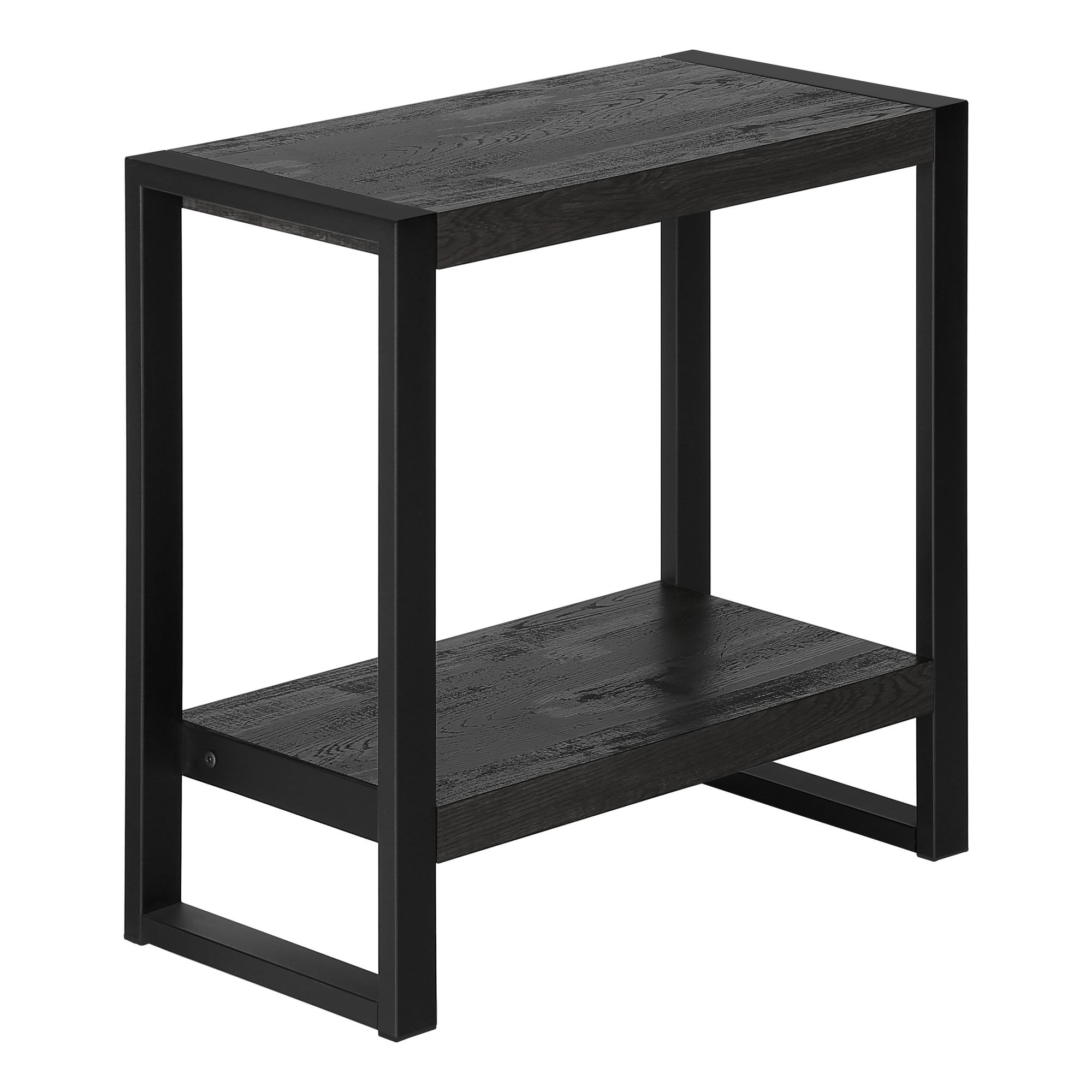 Monarch Specialities Rectangular Accent/End Table, Black Wood, 24-in ...