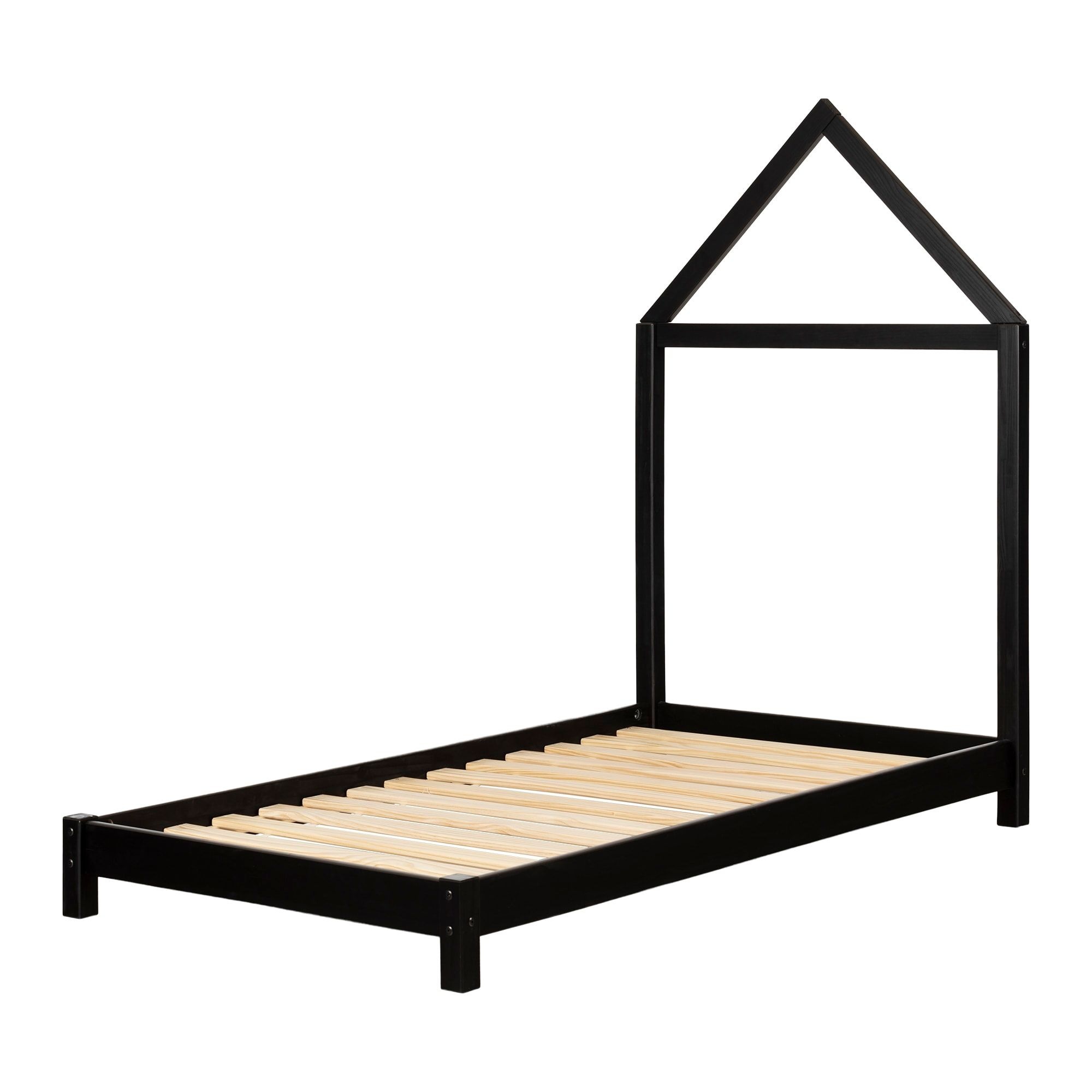 South Shore Sweedi House Frame Bed Twin Black Canadian Tire
