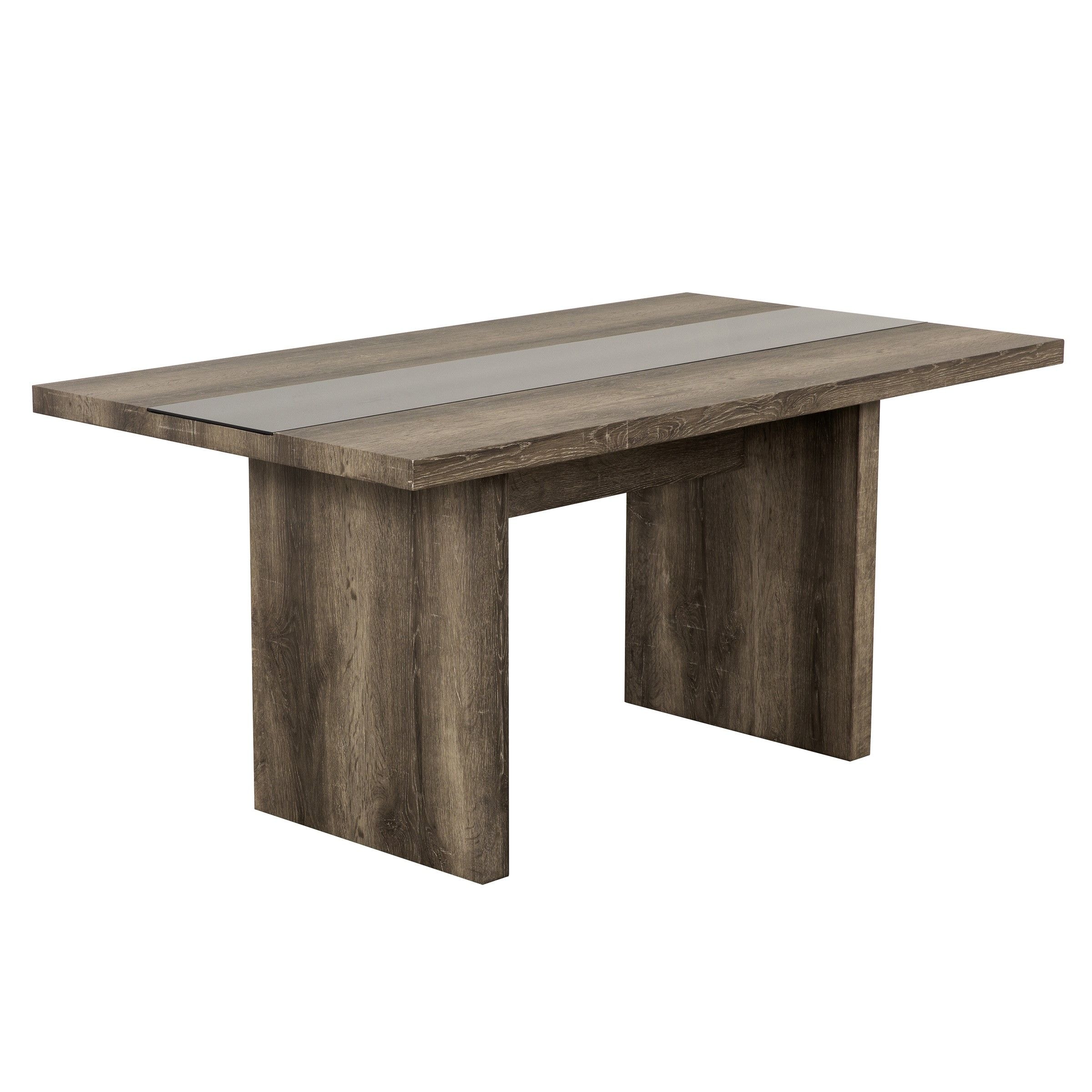 Primo Merka Wood and Glass Dining Table, 4-6 Person, 63-in | Canadian Tire